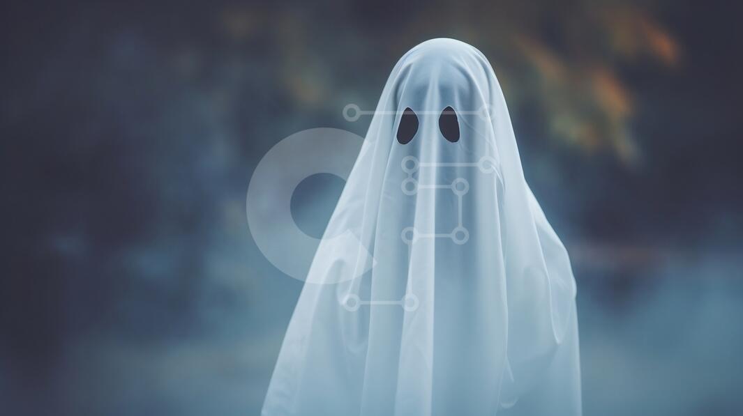 Spooky Ghost in the Fog stock photo | Creative Fabrica