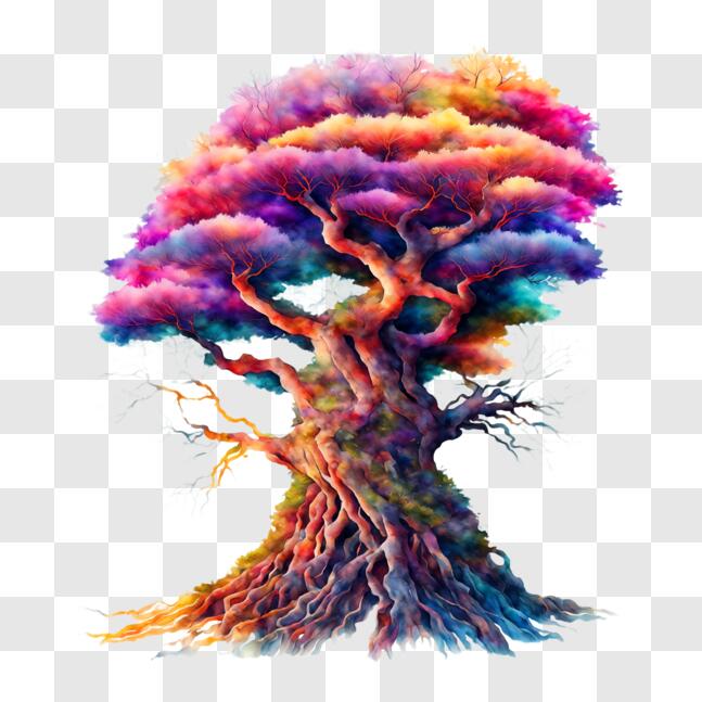 Download Colorful Tree of Inspiration PNGs Online - Creative Fabrica