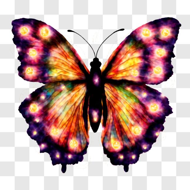 Download Colorful Butterfly with Intricate Patterns PNGs Online ...