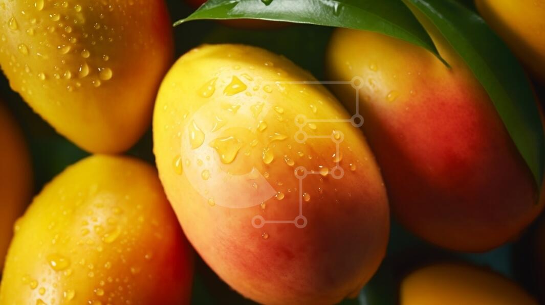 Mangos Frescos y Jugosos en un Árbol fotos de archivo | Creative Fabrica