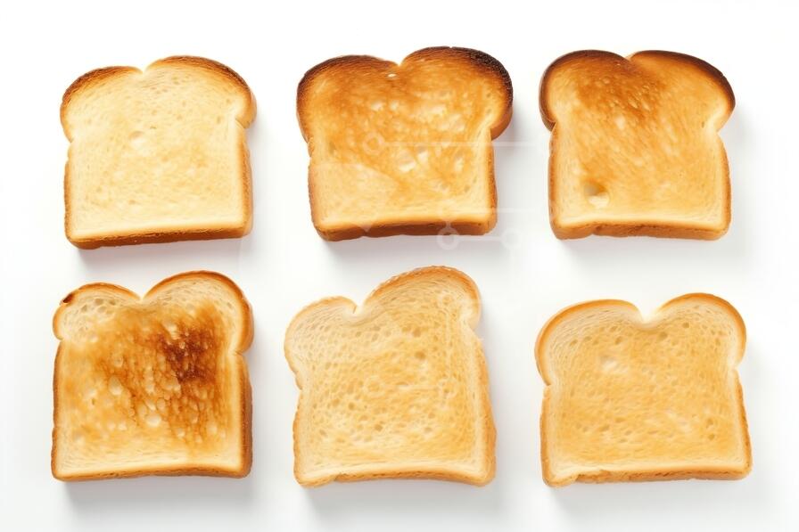 Variety of Bread Slices for Tasty Sandwiches and Toasts stock photo ...