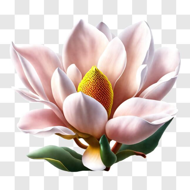 Download Full Bloom Pink Flower on Black Background PNGs Online ...