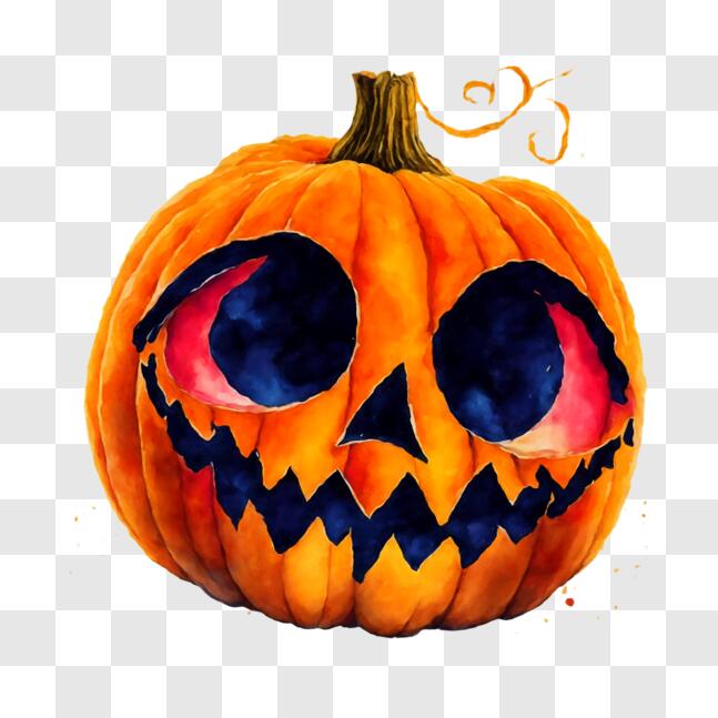 Download Blue and Red Eye Jack O'Lantern for Halloween Decor PNGs ...