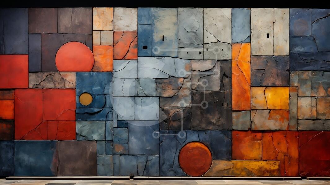 Colorful Abstract Collage stock photo | Creative Fabrica