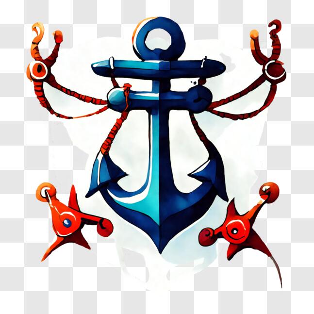 Descarga Escudo con Ancla y Estrellas PNGs En Línea - Creative Fabrica