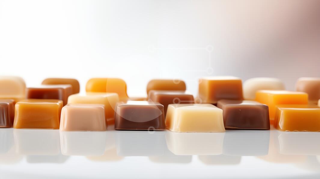 Colorful Chocolate Cubes and Candy stock photo | Creative Fabrica