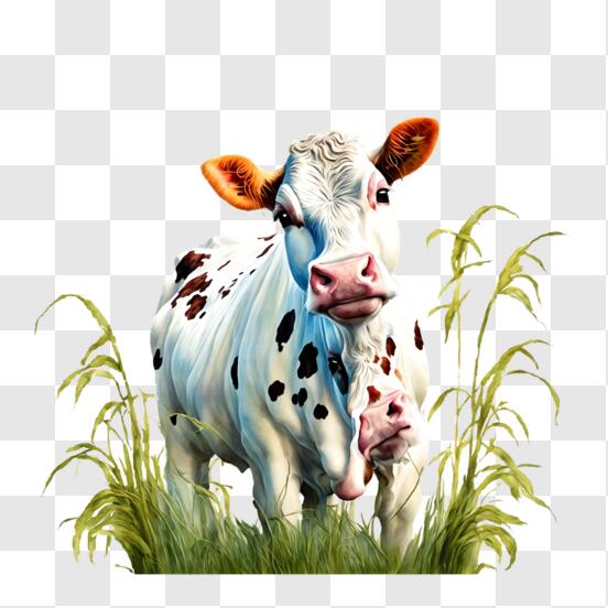 Descarga Vaca Pintada Amigable y Juguetona con Salpicaduras de Colores ...