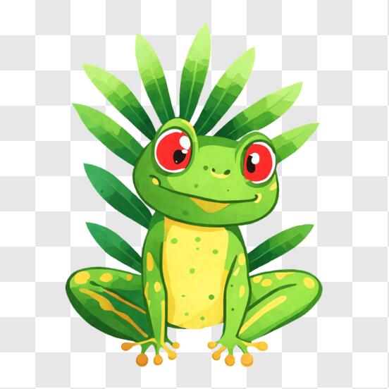 Download Adorable Green Frog for Advertisement or Promotional Material ...