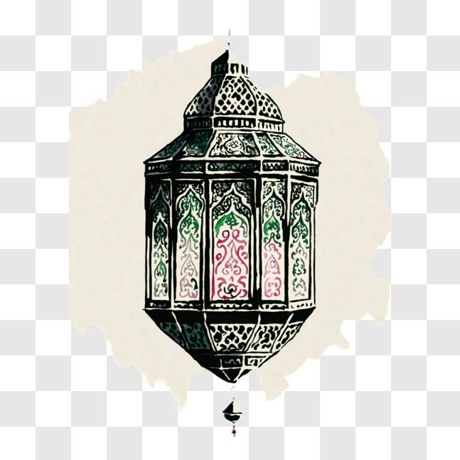 Download Traditional Moroccan Lantern with Intricate Designs PNG Online ...