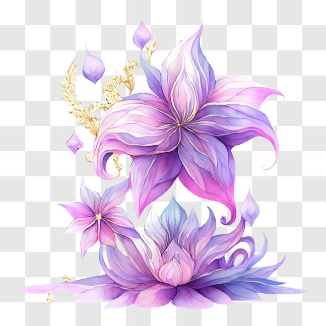 Lotus Flower Bomb Drawing