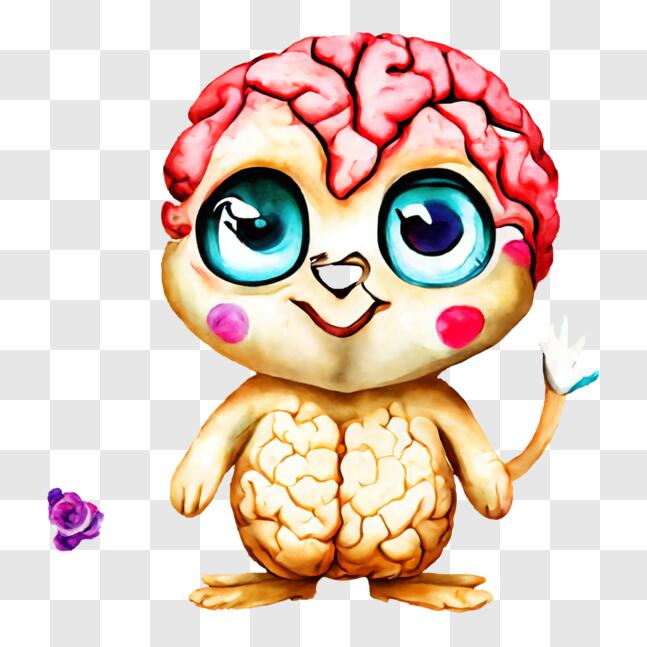 Download Cartoon character with animal-shaped brain PNGs Online ...