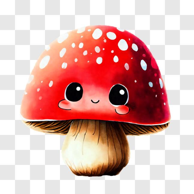 Download Brightly Painted Red Mushroom Ornament PNGs Online - Creative ...