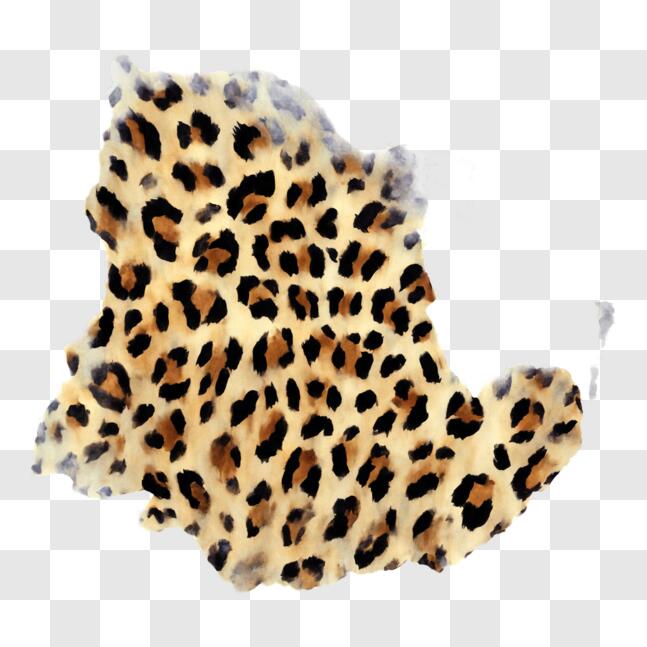 Download Leopard Print Fabric Cut Into African Country Map Shape PNGs ...