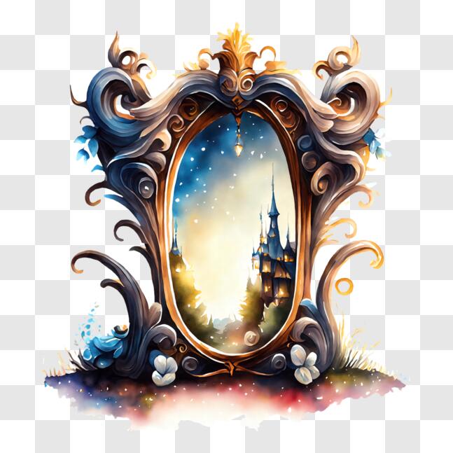 Download Fairytale Castle Mirror Image PNGs Online - Creative Fabrica