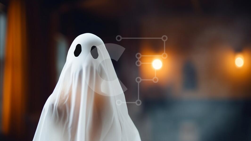 Eerie Ghost for Halloween stock photo | Creative Fabrica