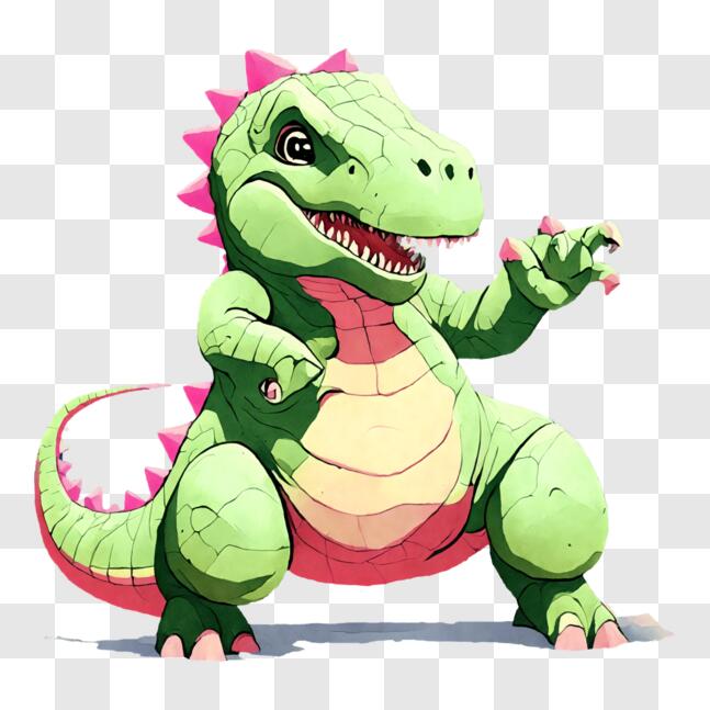 Download Green and Pink Dinosaur Advertisement for Pokemon: Let's Go ...