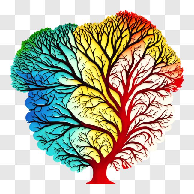 Download Colorful Brain Tree - Symbolizing Mental Health and Well-being ...