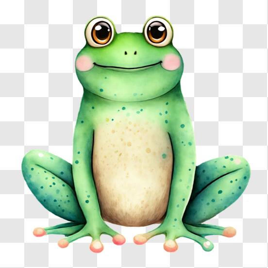 Download Adorable Green Frog for Advertisement or Promotional Material ...