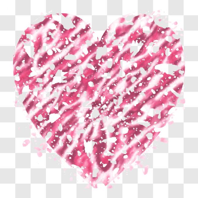 Descarga Corazón Rosa con Salpicaduras de Pintura PNGs En Línea ...