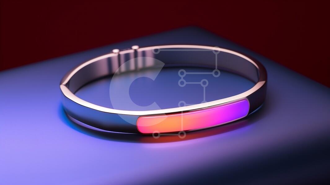 Bracelet with Trackable Fitness and Health Features stock photo ...