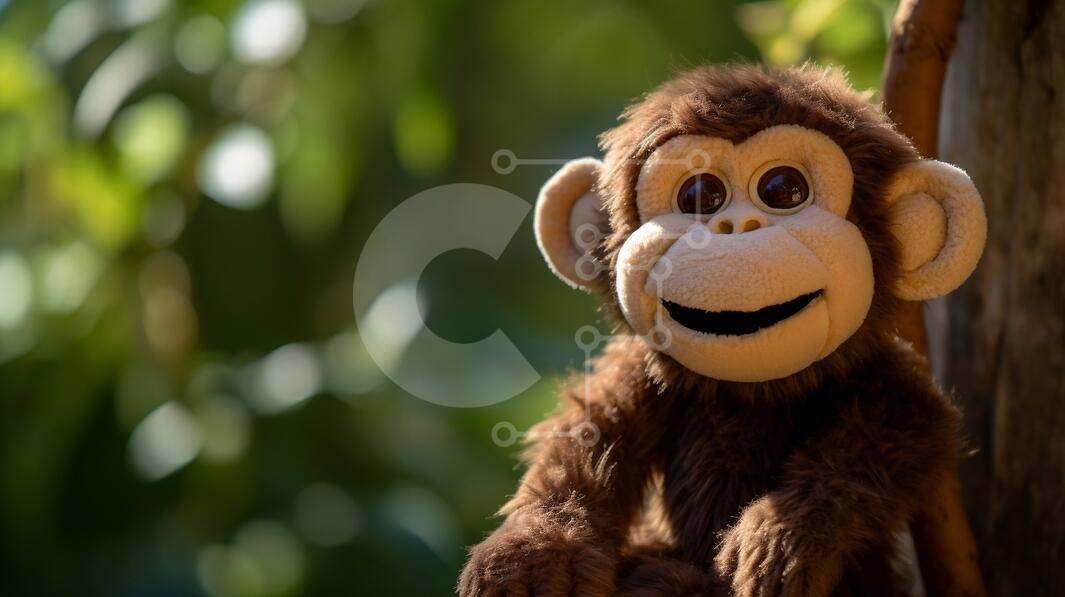 Adorable Monkey Enjoying Nature stock photo | Creative Fabrica