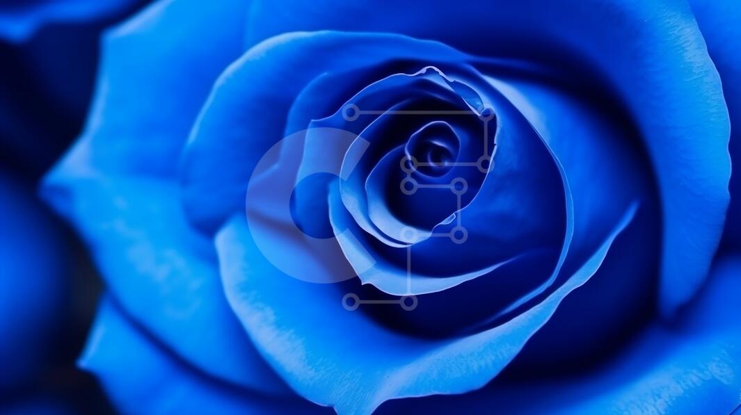 Beautiful Blue Rose Close-up stock photo | Creative Fabrica