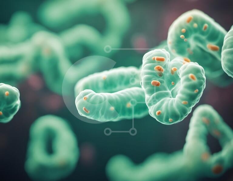 Close-up View of a Microscopic Organism stock photo | Creative Fabrica