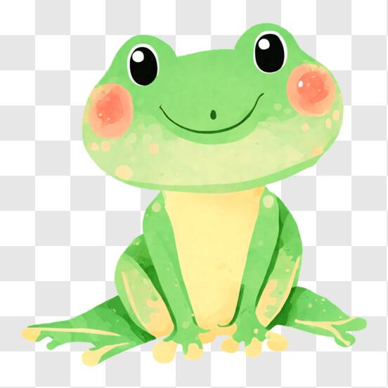 Download Adorable Green Frog for Advertisement or Promotional Material ...