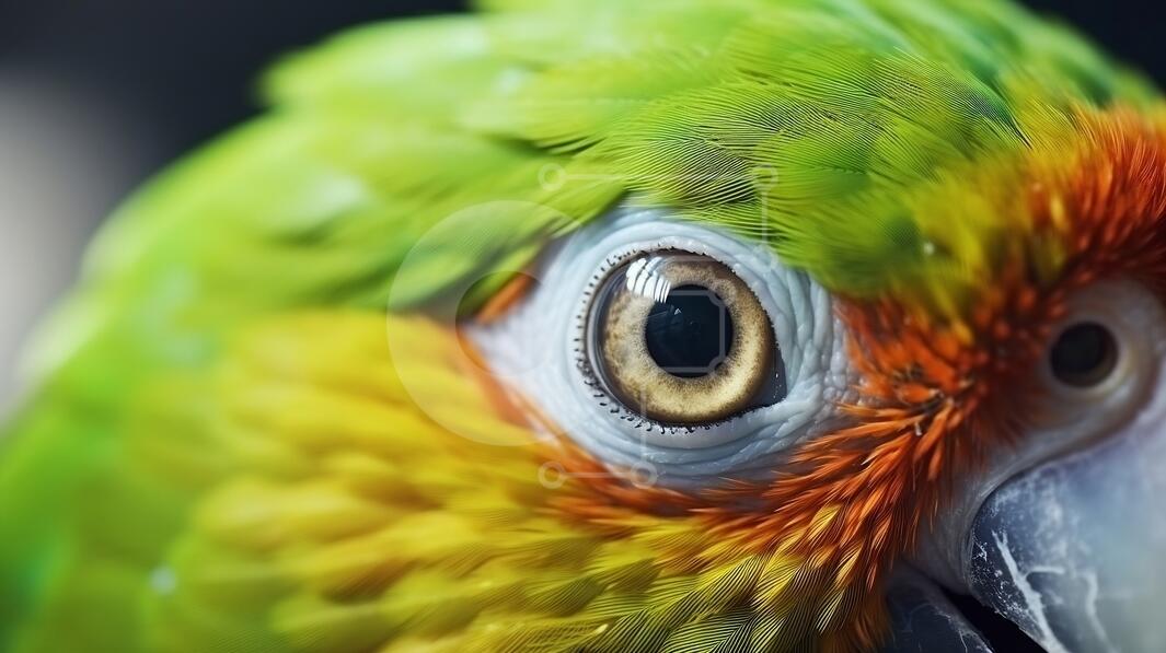 Close-up Image of a Beautiful Parrot stock photo | Creative Fabrica