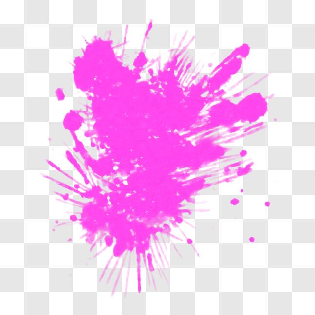 Download Abstract Pink Paint Splatter Floating in the Air PNGs Online ...