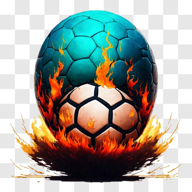 Descarga Imagen de balón de fútbol en llamas PNGs En Línea - Creative Fabrica