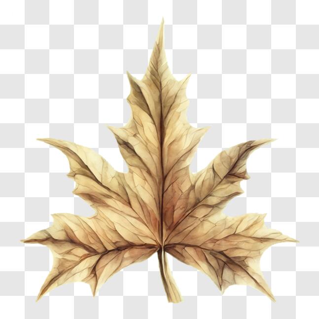 Download Brown Maple Leaf - Autumn Symbol PNGs Online - Creative Fabrica