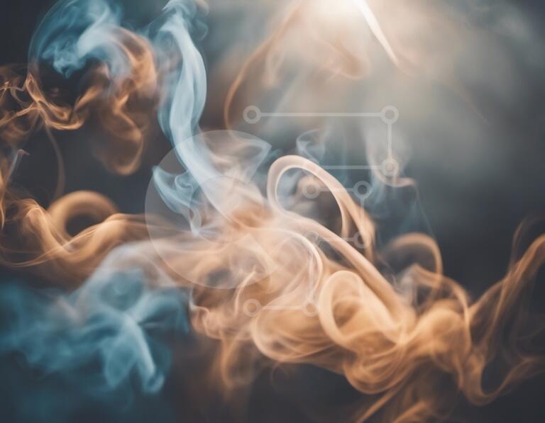 Close-up of Smoking Pipe with Swirling Smoke stock photo | Creative Fabrica