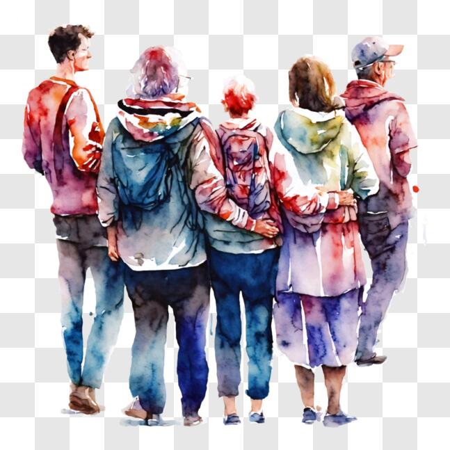 Download Group of People Holding Hands PNGs Online - Creative Fabrica