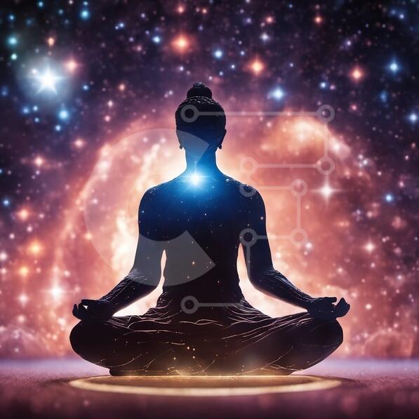 Immersive Space for Meditation stock photo | Creative Fabrica