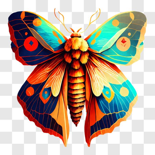 Télécharger Papillon vibrant avec un design accrocheur PNG En Ligne ...