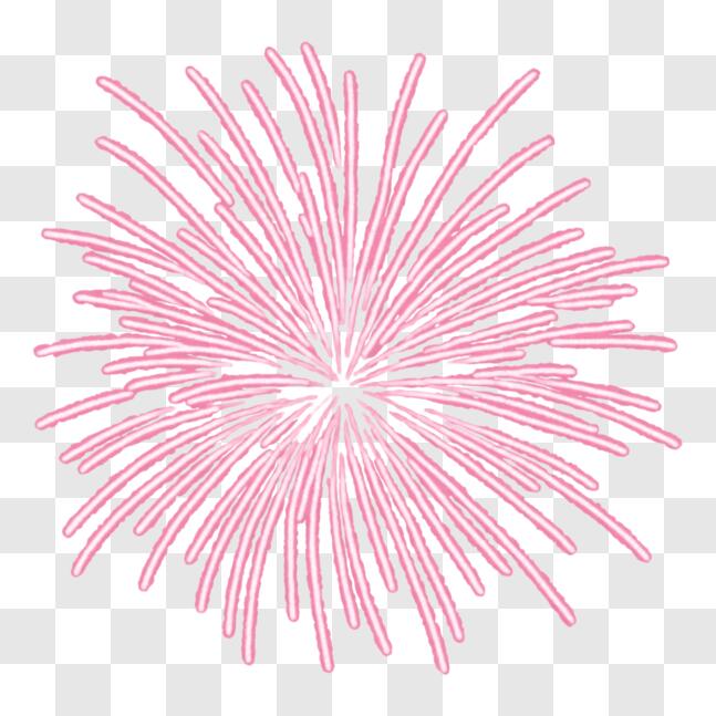 Download Beautiful Pink Firework with Multiple Sparks PNG Online ...
