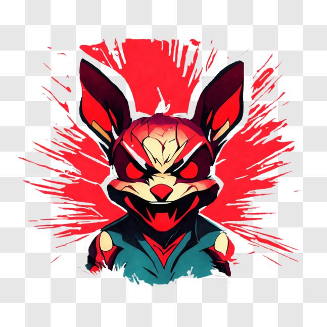 Download Promote Your Game Character with Angry Bunny Image PNG Online ...