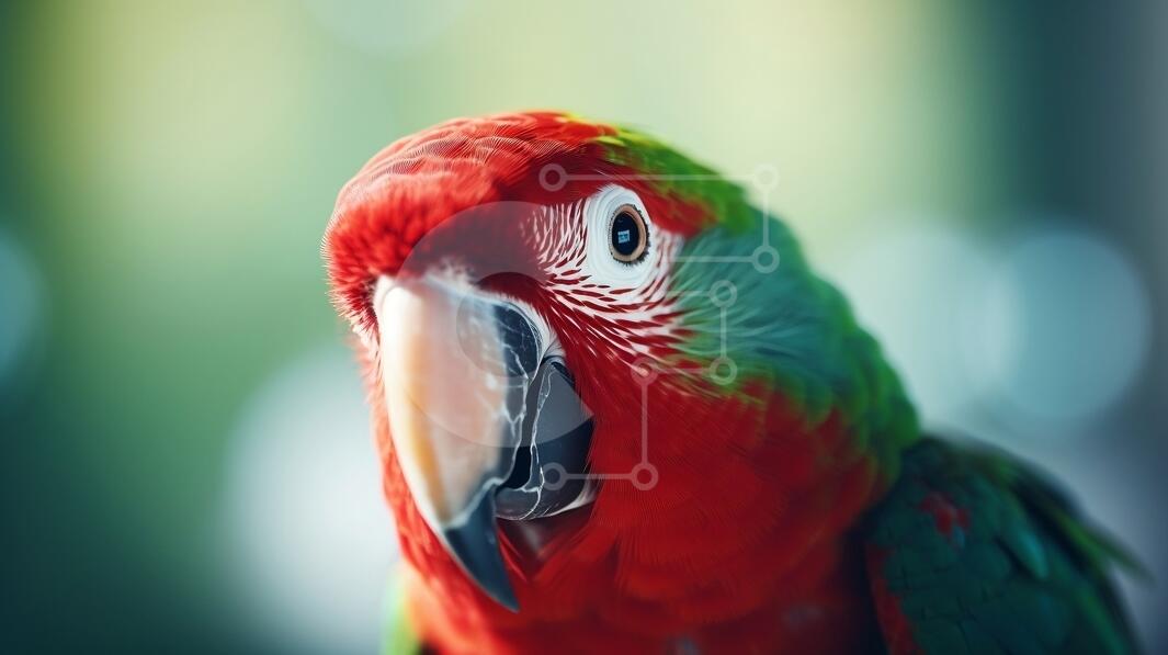 Beautiful Parrot Portrait stock photo | Creative Fabrica