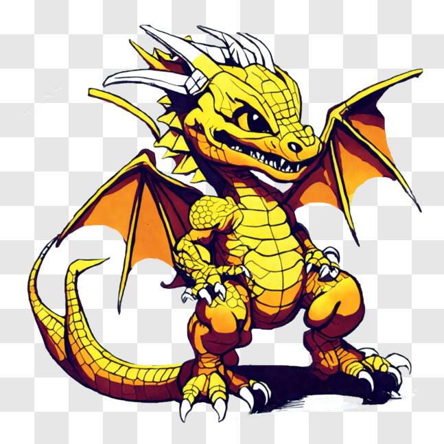 Download Small Yellow Dragon Illustration from Dragon Ball Z PNGs ...
