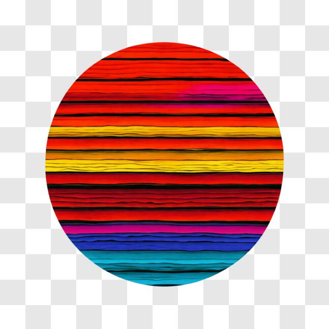 Download Colorful Striped Circle Stock Photo PNGs Online - Creative Fabrica