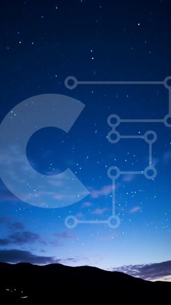 Beautiful Night Sky with Stars and Open Field stock photo | Creative ...
