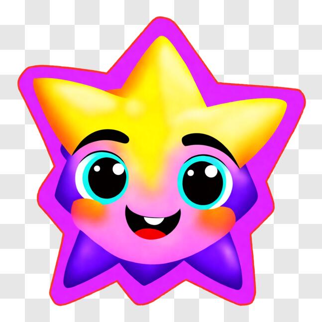 Download Cartoon Star Symbolizing Autism Awareness PNGs Online ...