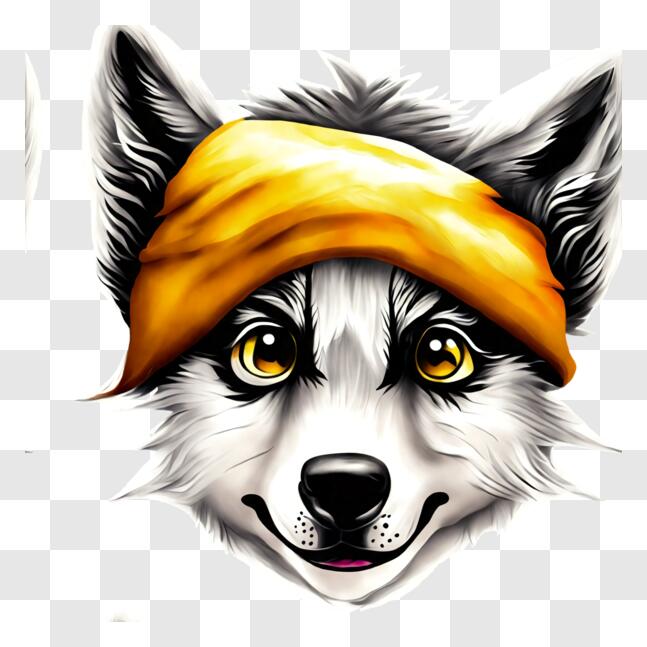 Download Three Foxes Wearing Yellow Bandanas PNGs Online - Creative Fabrica