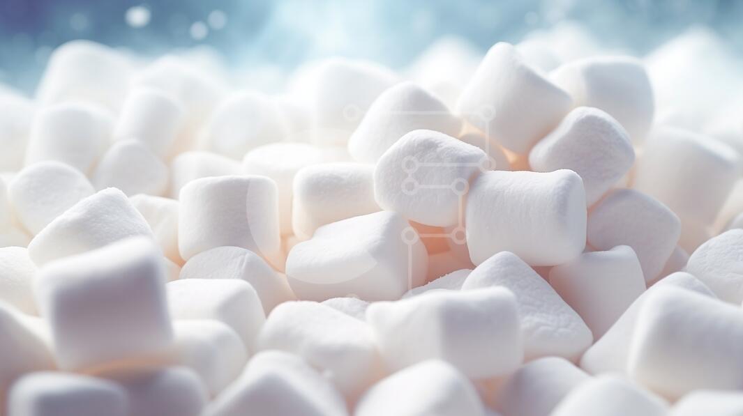Delicious and Fluffy Marshmallows Pile stock photo | Creative Fabrica