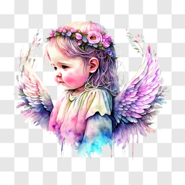 Télécharger Innocence et spiritualité : Peinture en noir et blanc d'une ...