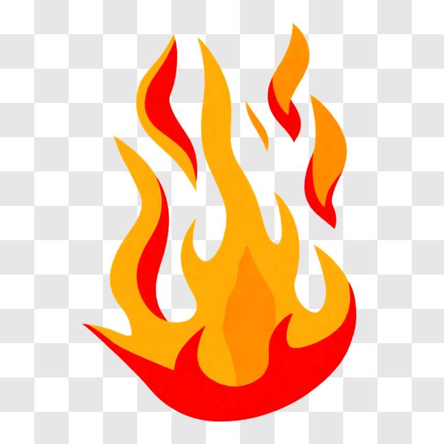Download Fire Flame with Red, Yellow, and Blue Flames PNGs Online ...