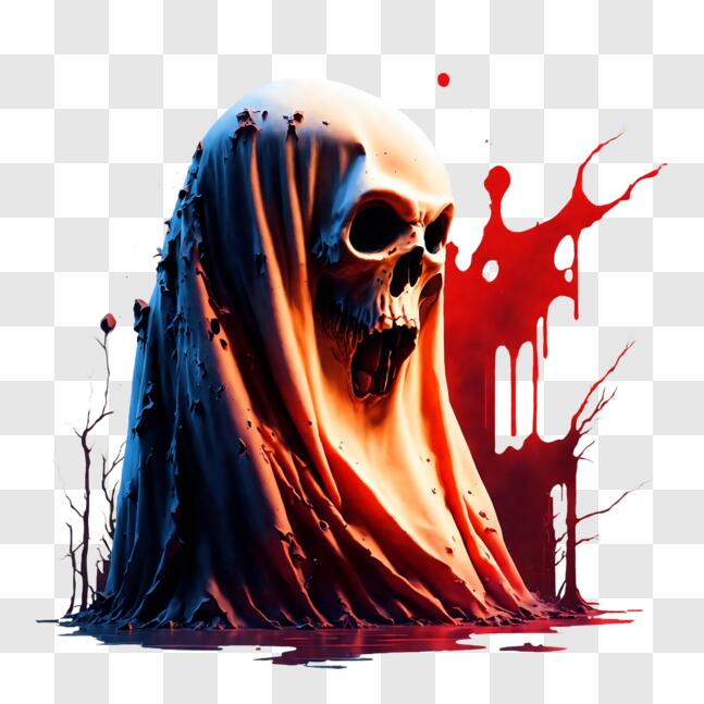 Download Creepy Halloween Ghost Image PNGs Online - Creative Fabrica