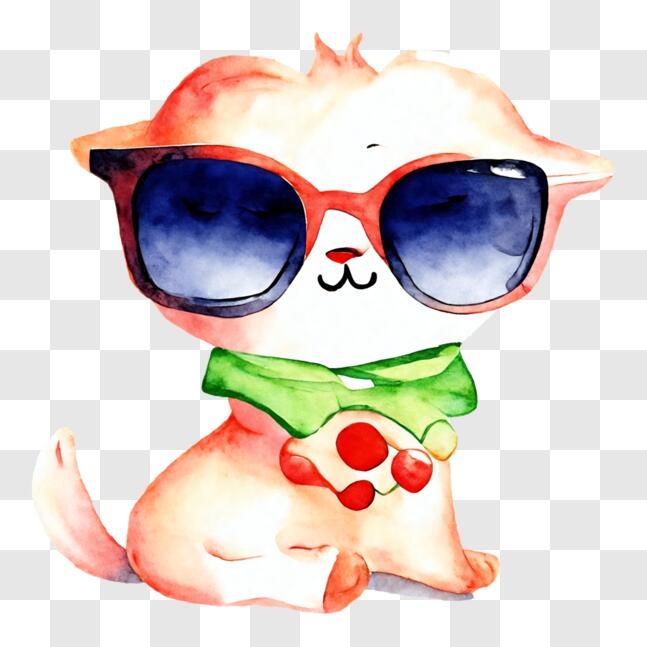 Download Chilled Cat with Sunglasses PNG Online - Creative Fabrica