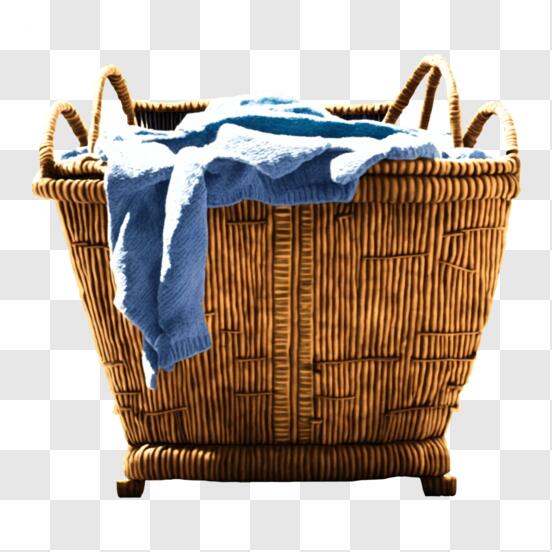 Télécharger Panier à linge avec chemise bleue PNG En Ligne - Creative ...